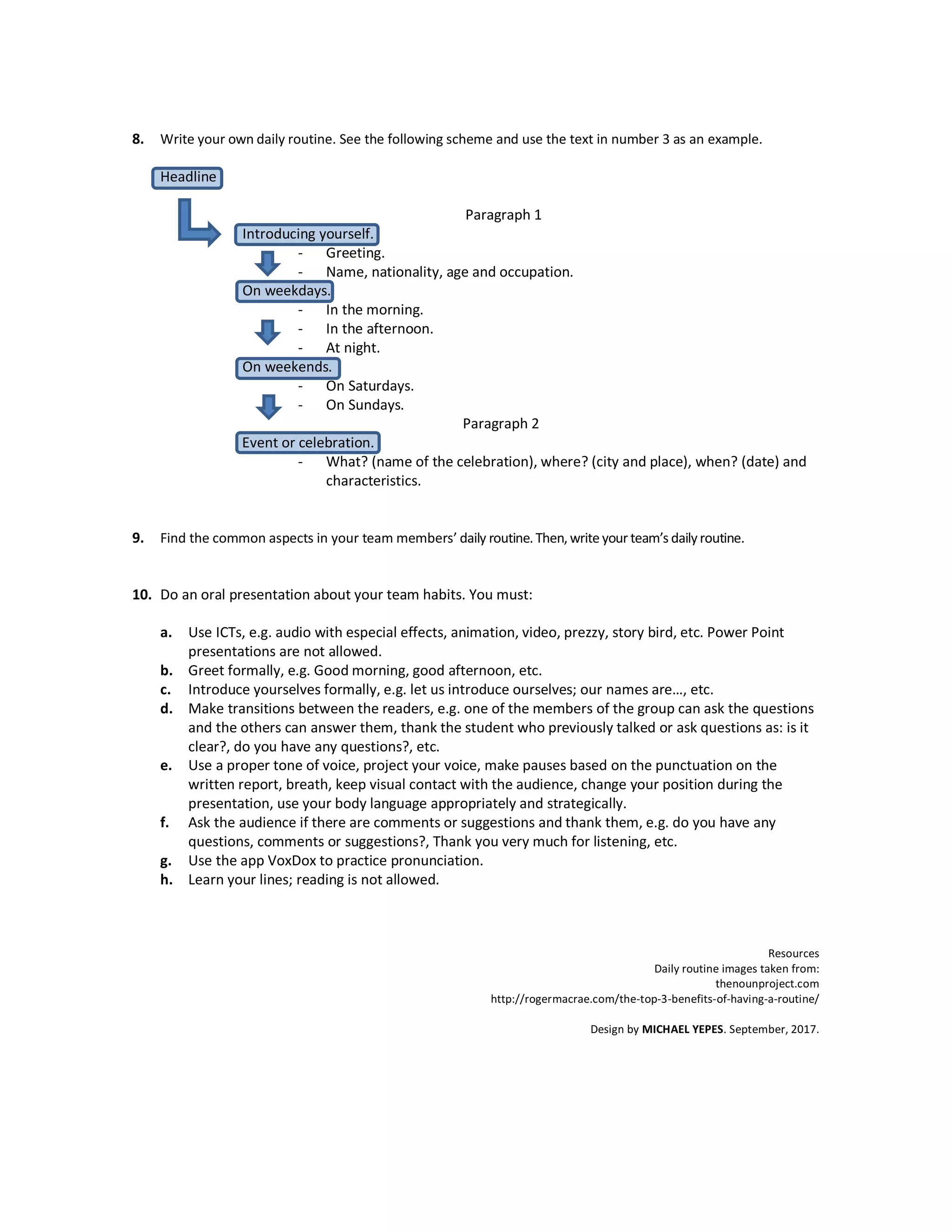 DAILY ROUTINE PROJECT | PDF