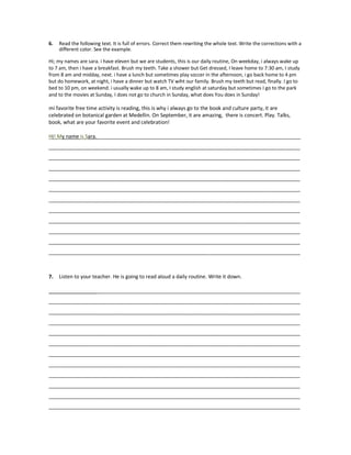 DAILY ROUTINE PROJECT | PDF