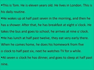 Daily routines | PPTX