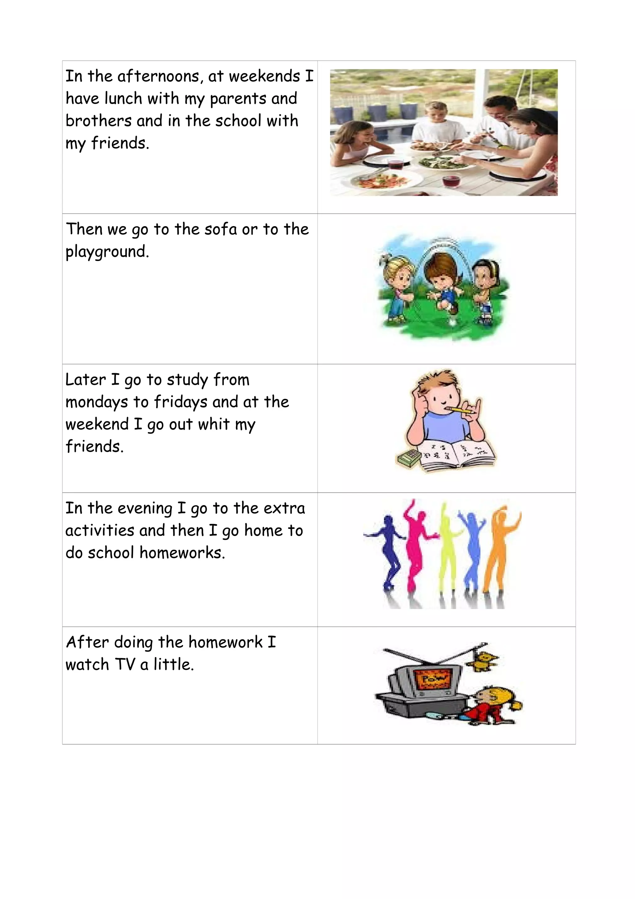 Daily routines | DOC