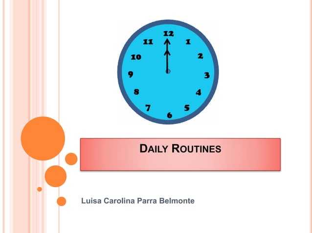Daily routines | PPTX