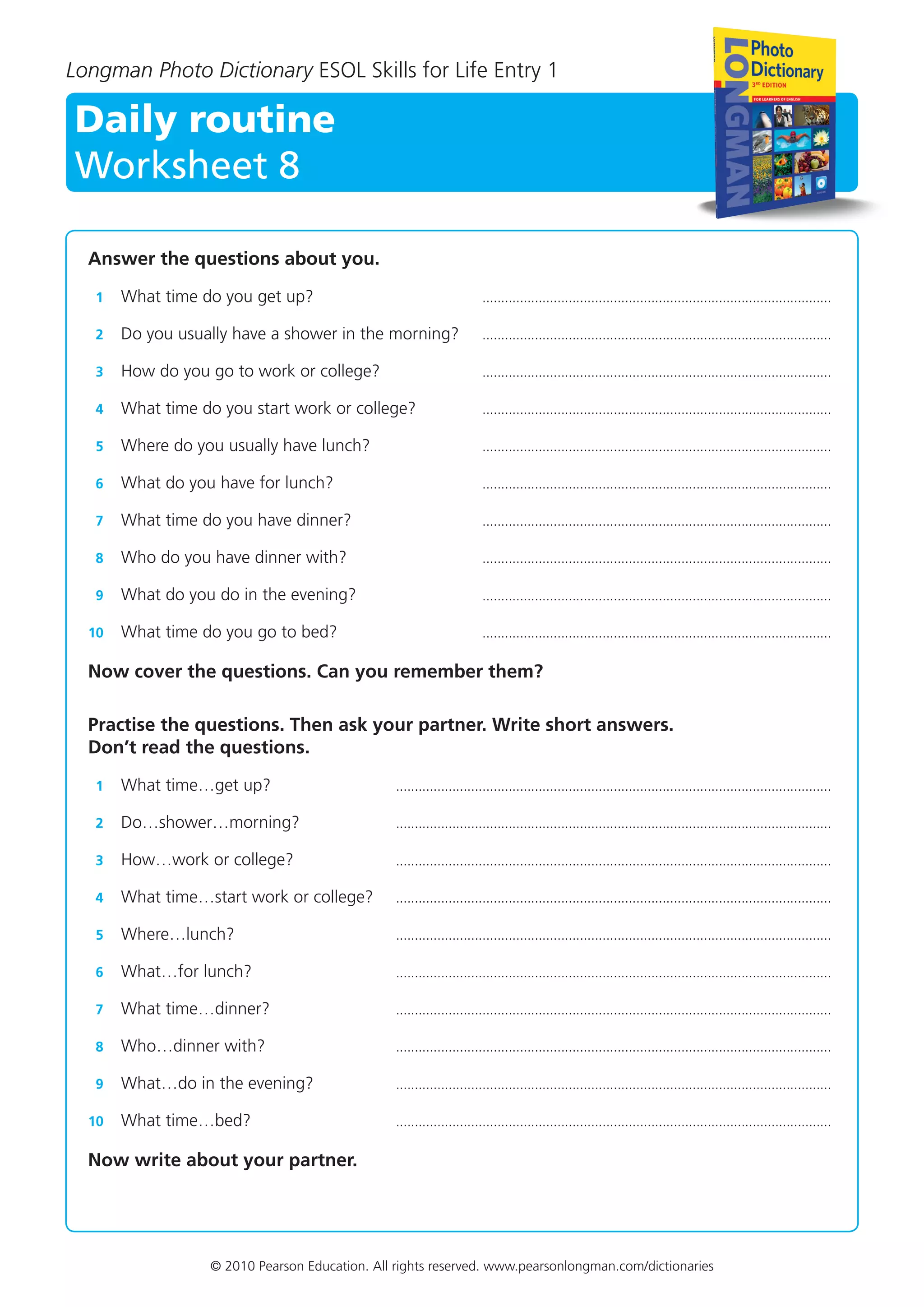 Daily routines | PDF