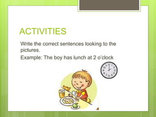 Daily routines time | PPTX