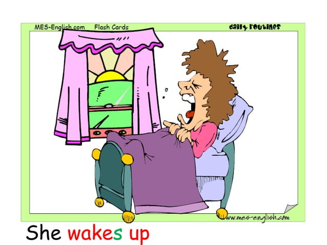 Daily Routines 3rd person singular | PPT