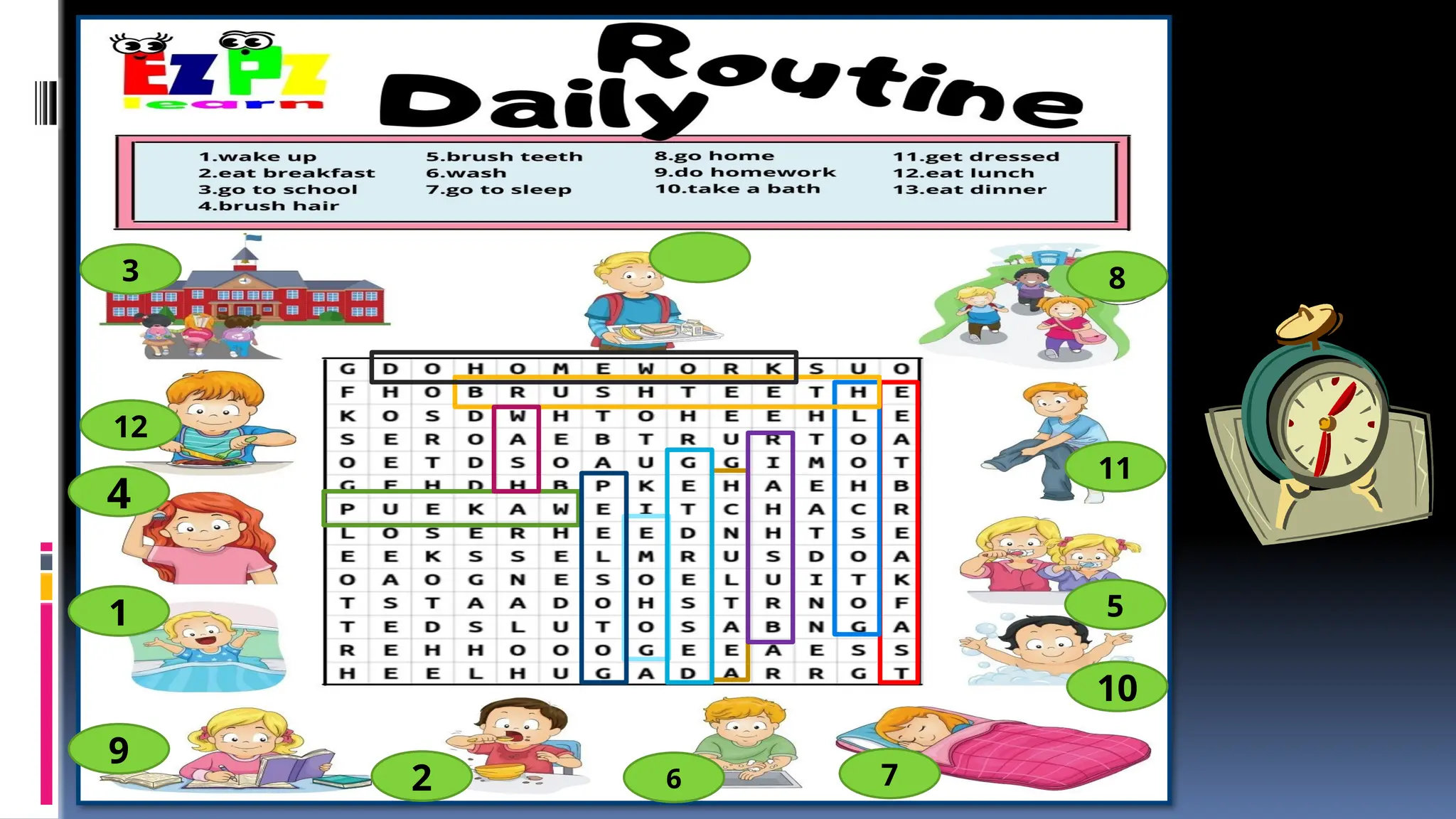 DAILY ROUTINES 5TO SEC - basic english - secondary | PPT