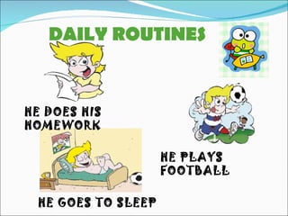 Daily routines froggy | PPT