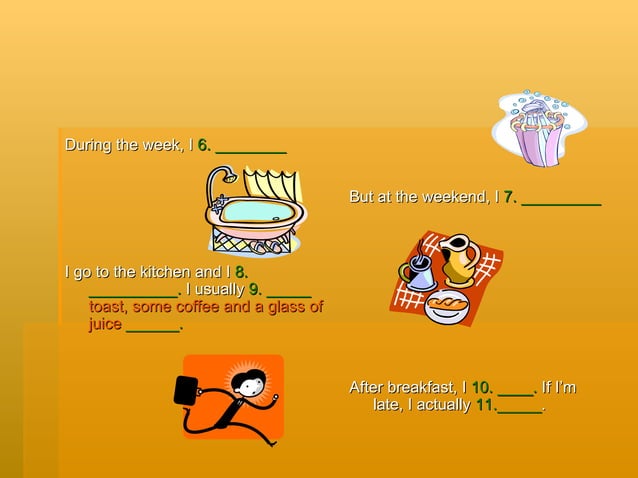 Daily routines slide share | PPT