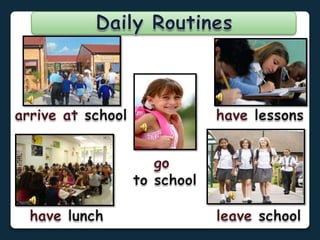 Daily Routines:Vocabulary Activities (video) | PPTX