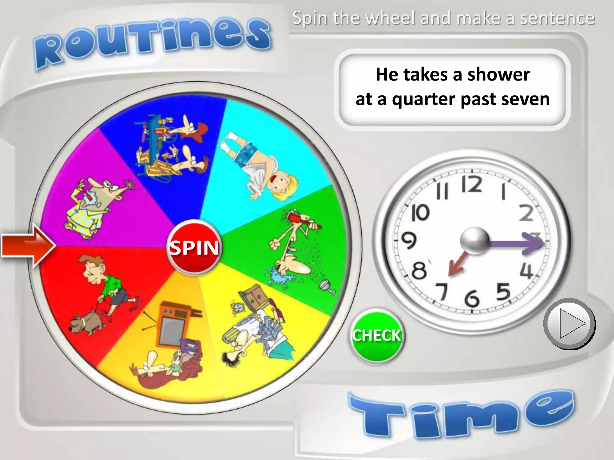 Daily routines time practice | PPT