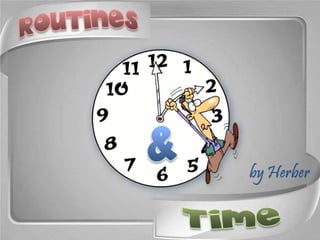 Daily routines time practice | PPT