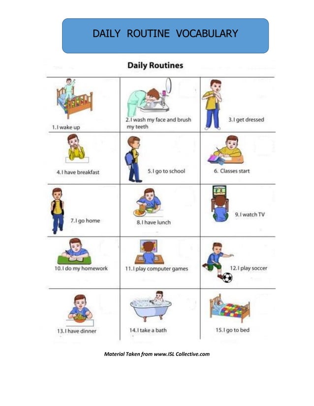 Daily routines version 2 | PDF