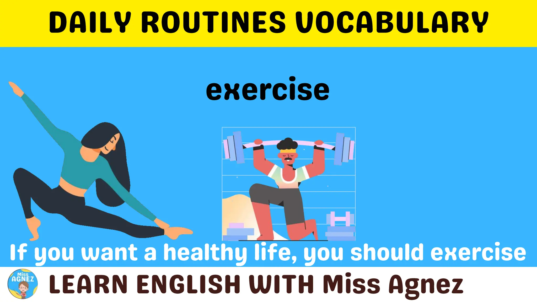 Learn Daily Routines Verbs Vocabulary with Pictures and Sentence ...