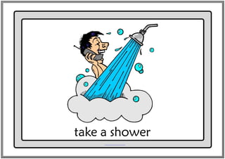 dailyroutinesvocabularyeslprintableflashcardswithwordsforkids.pptx