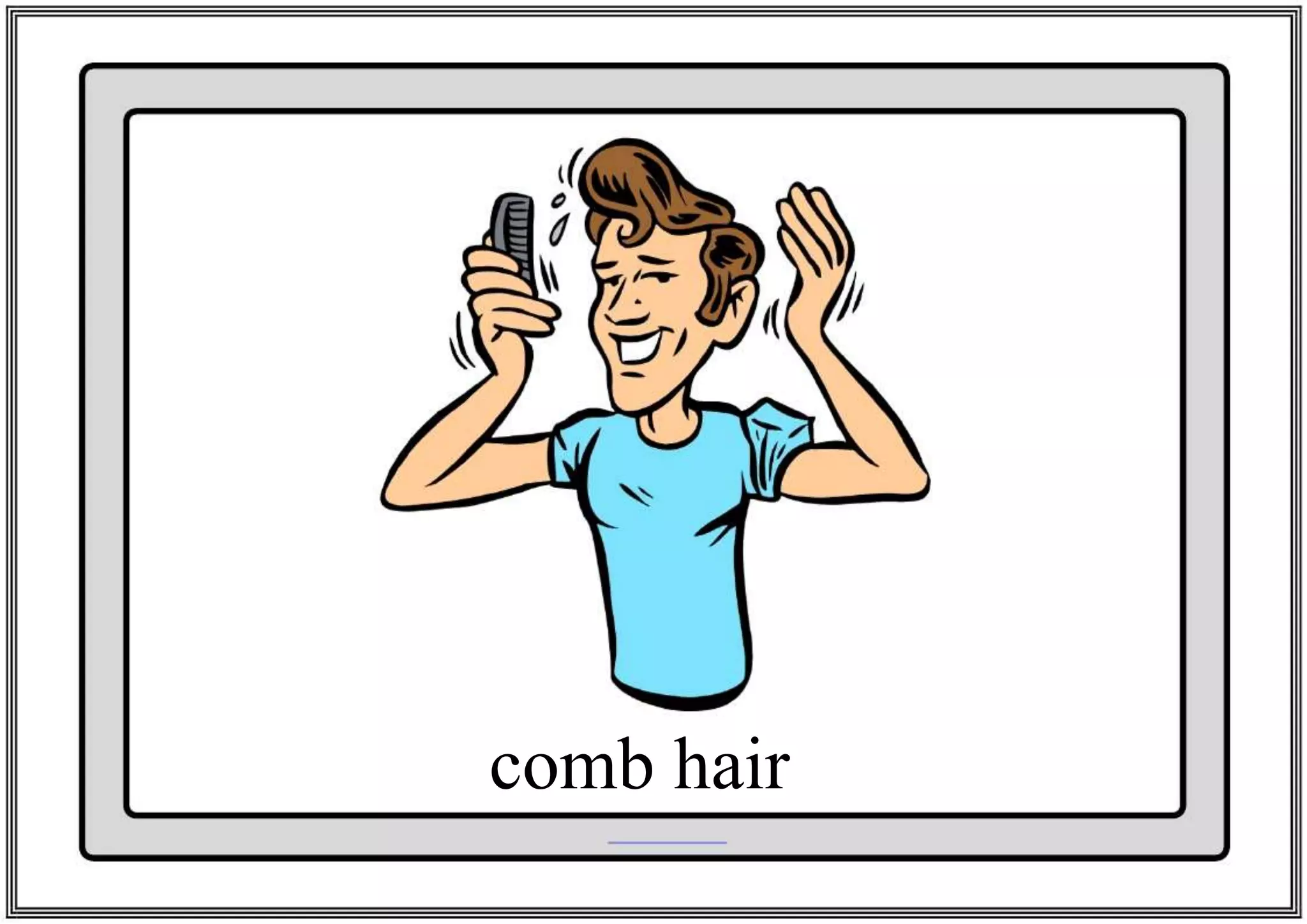 daily routines vocabulary esl printable flashcards with words for kids.pptx