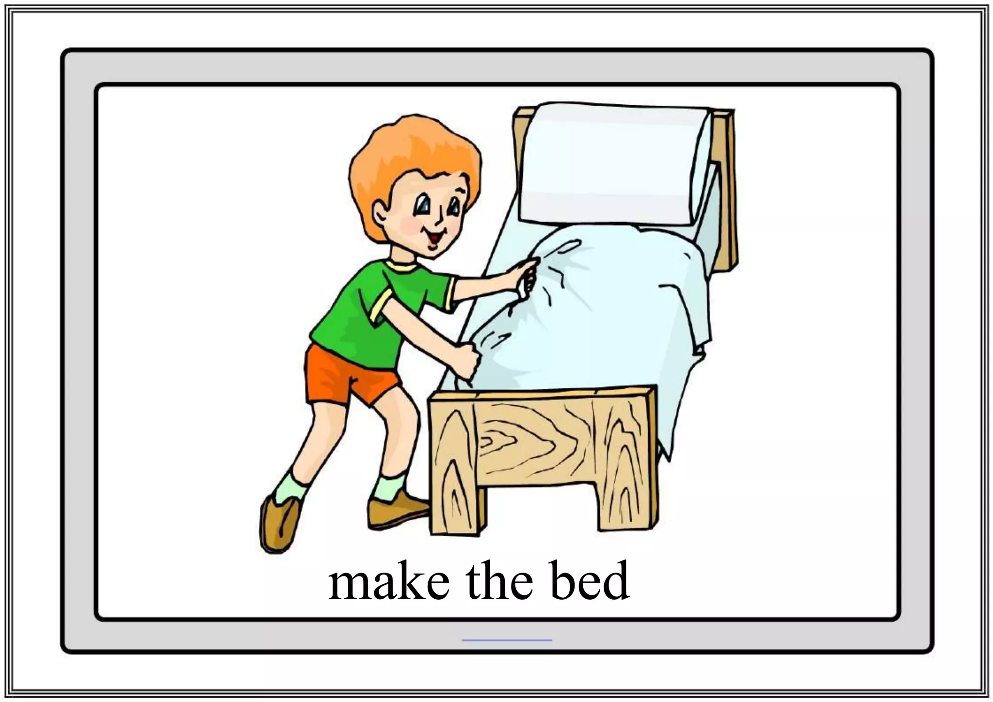 daily routines vocabulary esl printable flashcards with words for kids.pptx