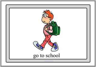 daily routines vocabulary esl printable flashcards with words for kids.pptx