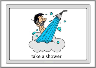 daily routines vocabulary esl printable flashcards with words for kids.pptx