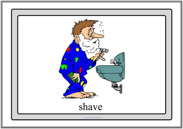 daily routines vocabulary esl printable flashcards with words for kids.pptx