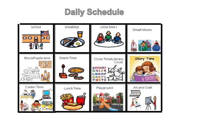 Daily schedule prek | PPT