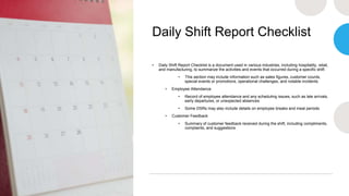 Daily Shift Report Checklist eAuditor Audits & Inspections.pptx