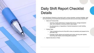 Daily Shift Report Checklist eAuditor Audits & Inspections.pptx