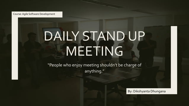 Daily stand up meeting | PPT