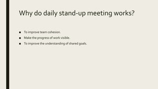 Daily stand up meeting | PPTX