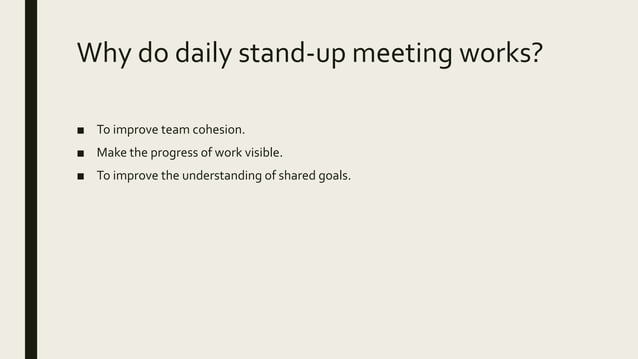 Daily stand up meeting | PPT