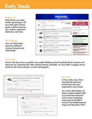 Reddit Marketing Case Study | PDF
