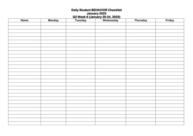 Daily Student BEHAVIOR Checklist Template.docx