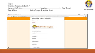 Daily Trainer Report | PPTX