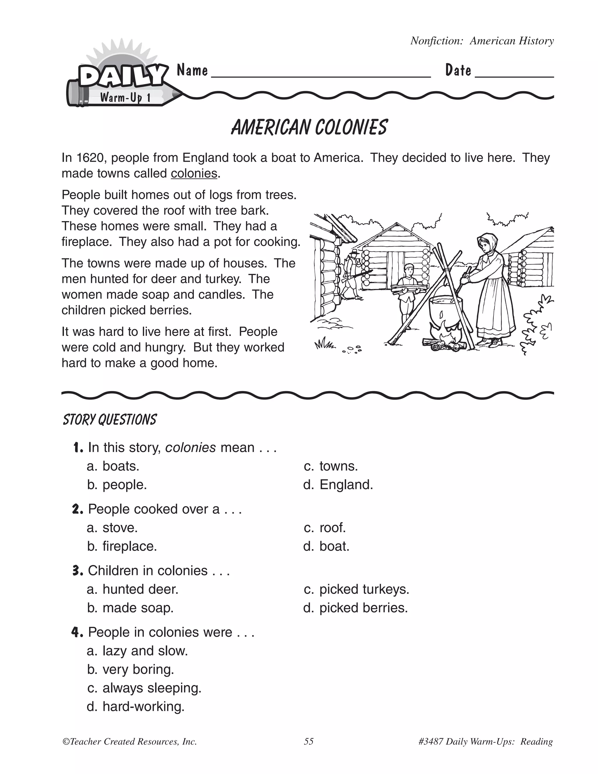 Daily Warm-ups Reading Grade 1 | PDF