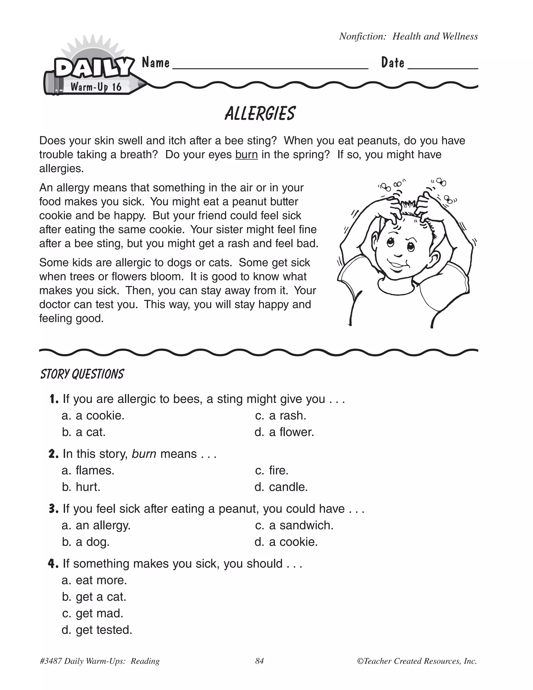 Daily Warm-ups Reading Grade 1 | PDF