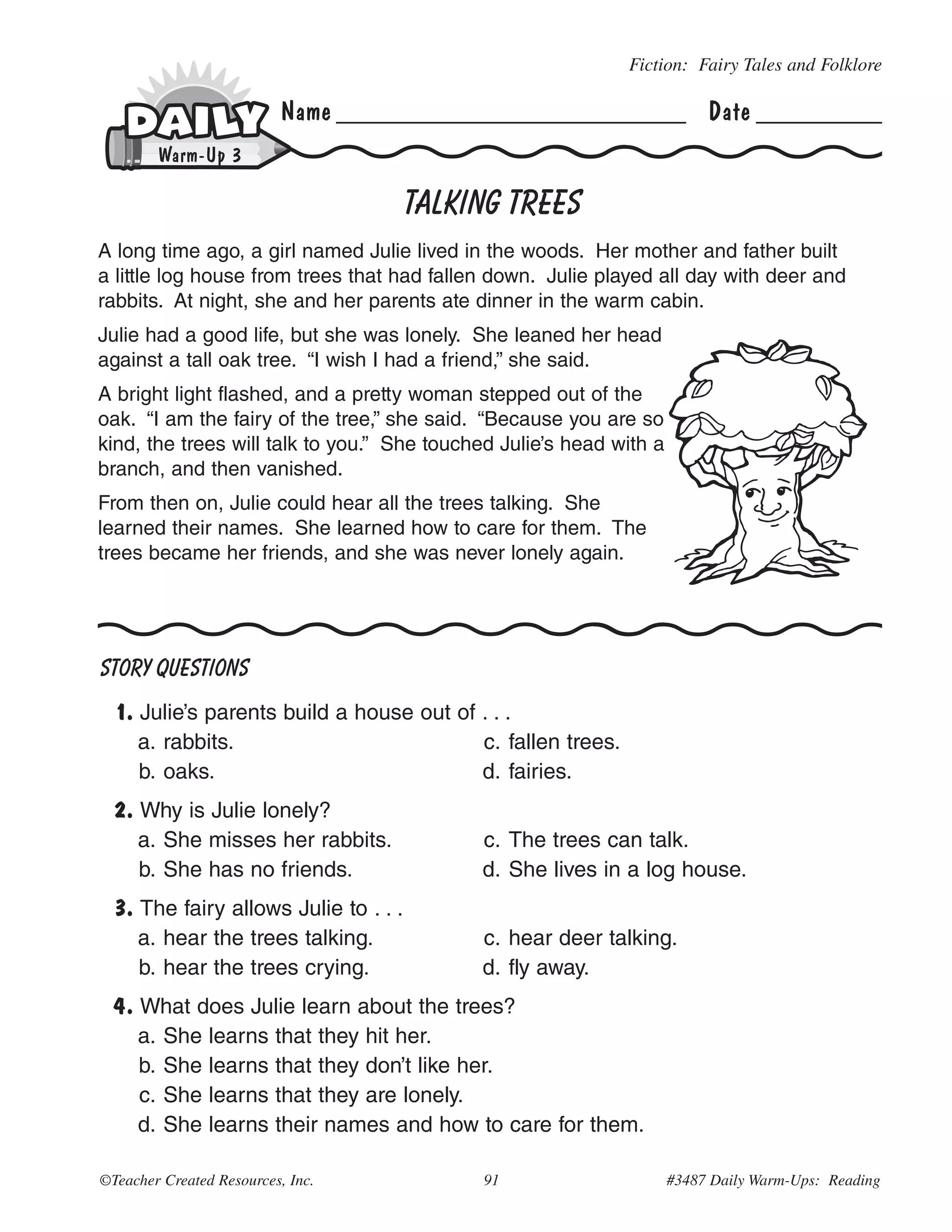 Daily Warm-ups Reading Grade 1 | PDF