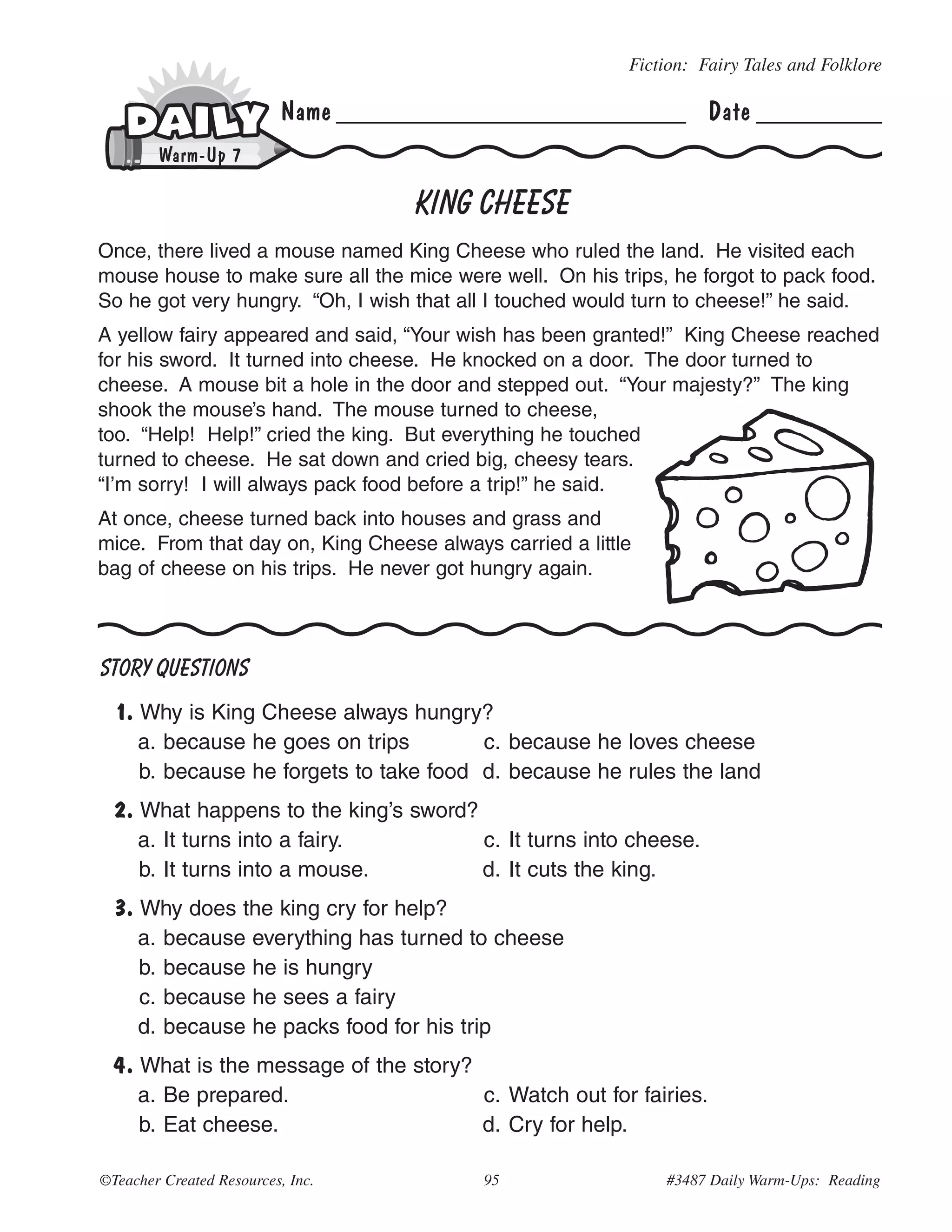 Daily Warm-ups Reading Grade 1 | PDF