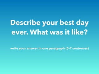 Daily writing prompts | PPT