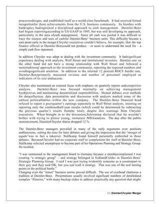 Daimler chrysler merger | DOCX
