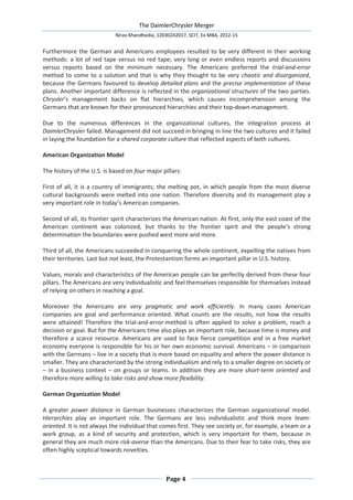 DaimlerChrysler Merger By Nirav Khandhedia | PDF