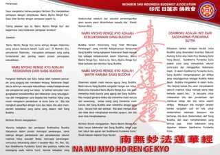 Daimoku Brosur | PPT