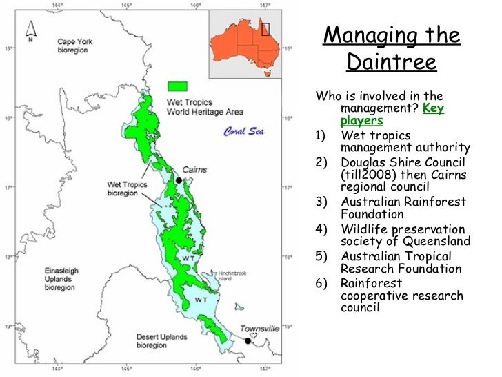 Daintree rainforestabiodiverseareaunderthreat