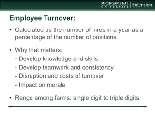 Effective Management of Farm Employees | PPTX