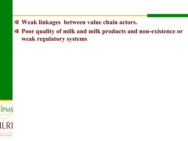 Dairy value chain development based on experiences of IPMS and partners ...