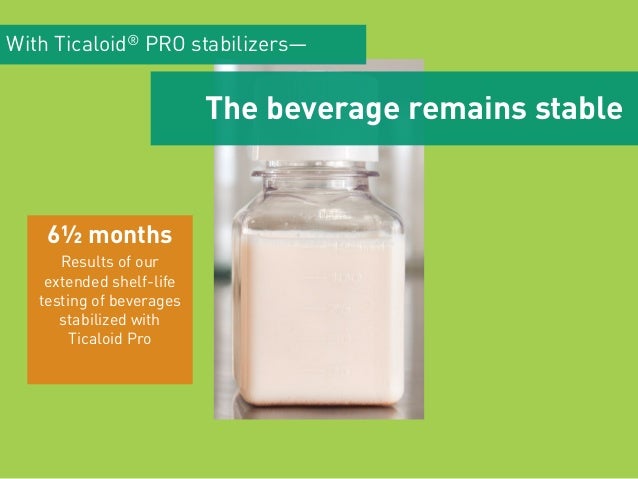Suppressing Age Gelation & Stabilizing RTD Dairy Beverages