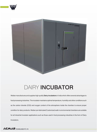 Dairy incubator | PDF