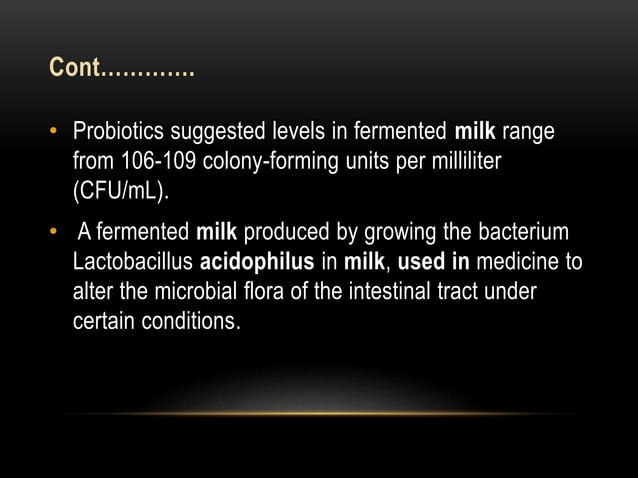 Applications of Biotechnology in Dairy Industry | PPTX | Chemistry ...