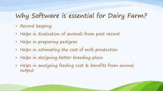 Dairy care Software Why? | PPT