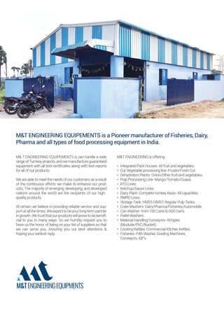 Dairy Plant, Mini Dairy plant, Chilling Center, Ghee Processing Line | PDF