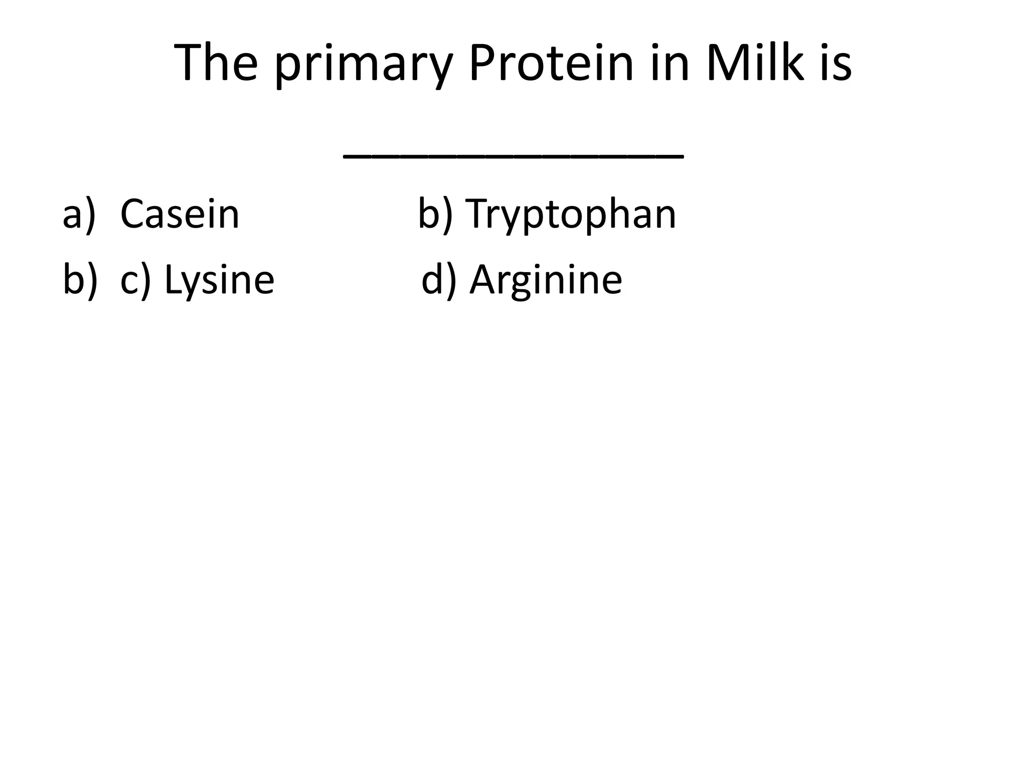 Dairy Chemistry 2. - MCQ question and answer | PPTX