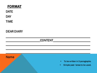 Dairy entry ppt- class 9 | PDF