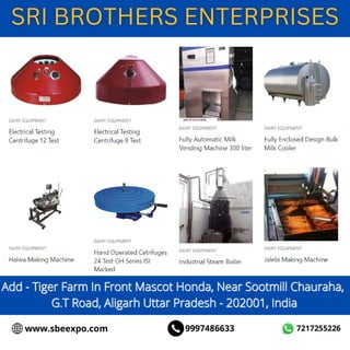 Dairy equipment list | PDF